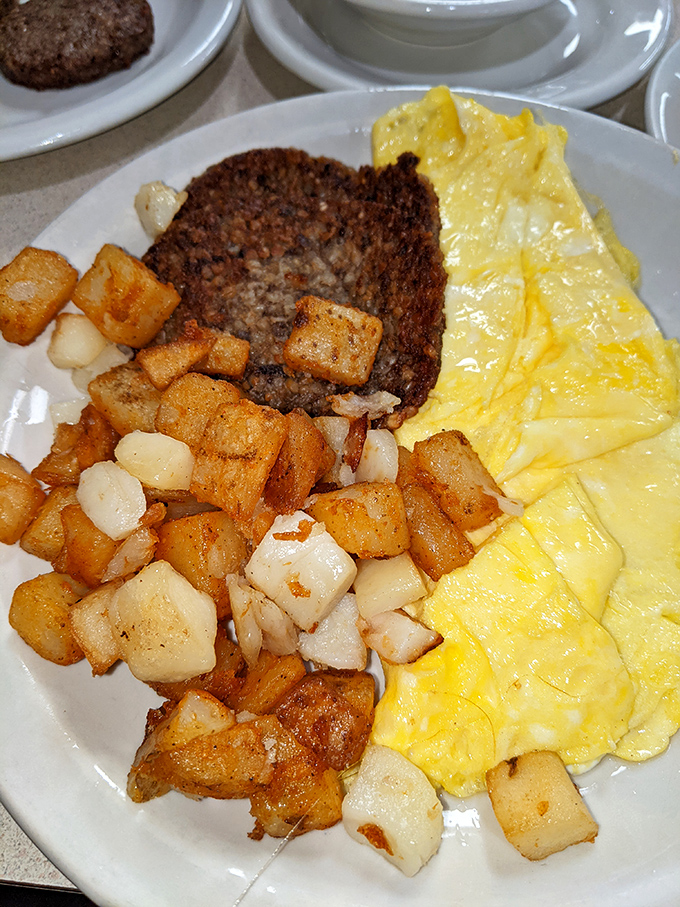 Home fries done right &ndash; golden, crispy perfection that puts fancy brunch spots to shame.