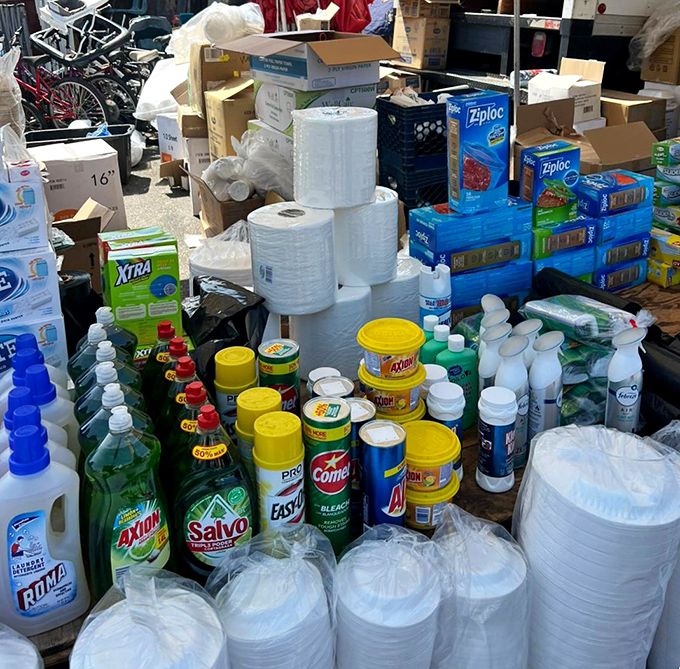 Household essentials at prices that make big box stores seem like luxury boutiques. The cleaning aisle: where practical meets economical.