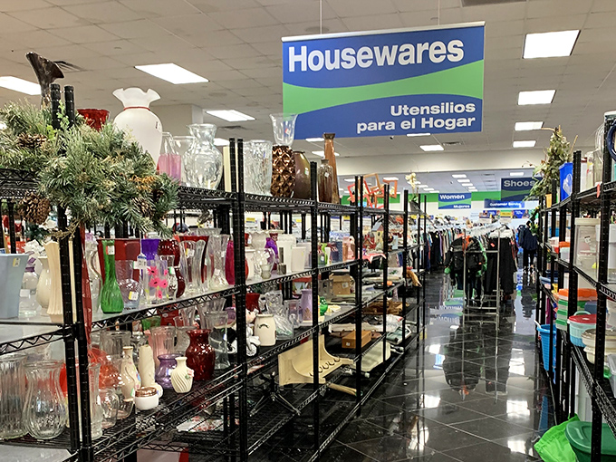The housewares section&mdash;where your grandmother's prized possessions meet your next conversation piece. Crystal, ceramic, and glass treasures await their next dinner party debut.