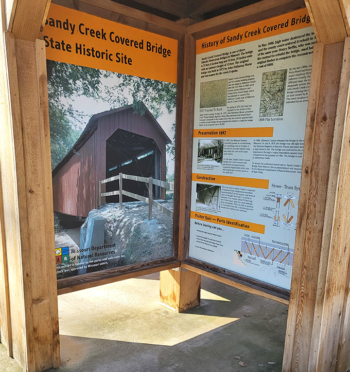 History buffs rejoice! These informational panels tell the bridge's story without the dreaded classroom flashbacks or pop quiz anxiety.