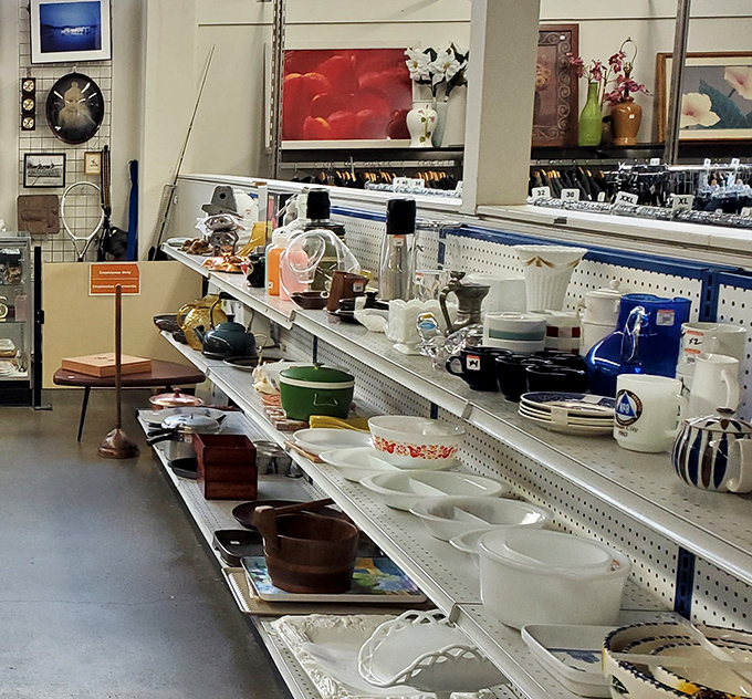 Kitchen treasures galore! One person's forgotten Pyrex is another's vintage centerpiece for Sunday dinner parties.