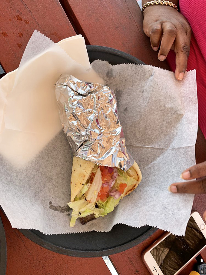 The legendary lamb gyro&mdash;where each bite delivers a Mediterranean vacation without the airfare. Fresh, vibrant, and worth every napkin you'll need.