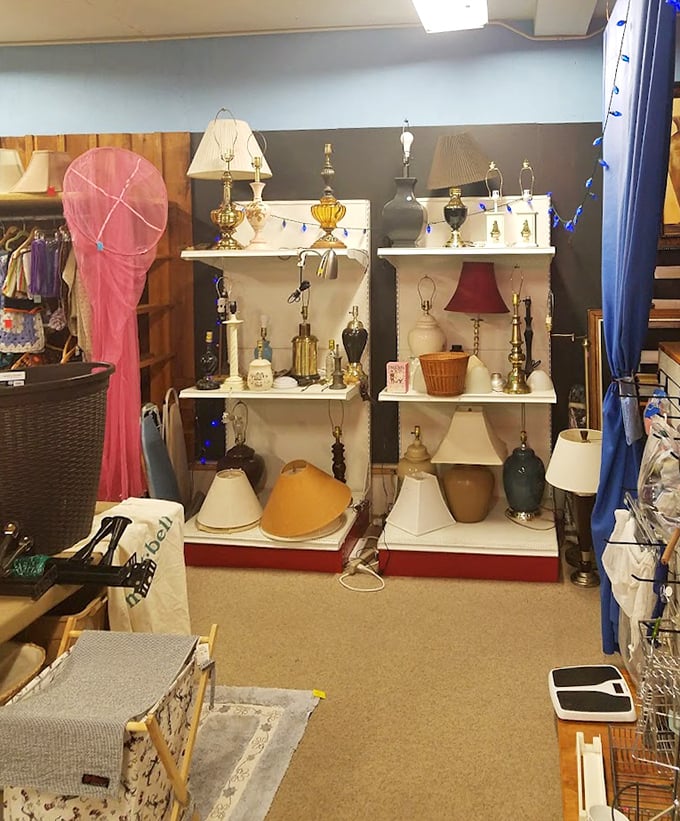 Lamp paradise! From retro glass bases to quirky shades, these illuminating treasures prove one person's "outdated" is another's "vintage chic."