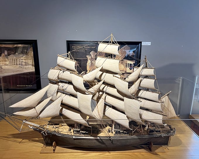This sailing ship would make Captain Jack Sparrow trade his rum for a magnifying glass. The rigging alone represents weeks of painstaking work.