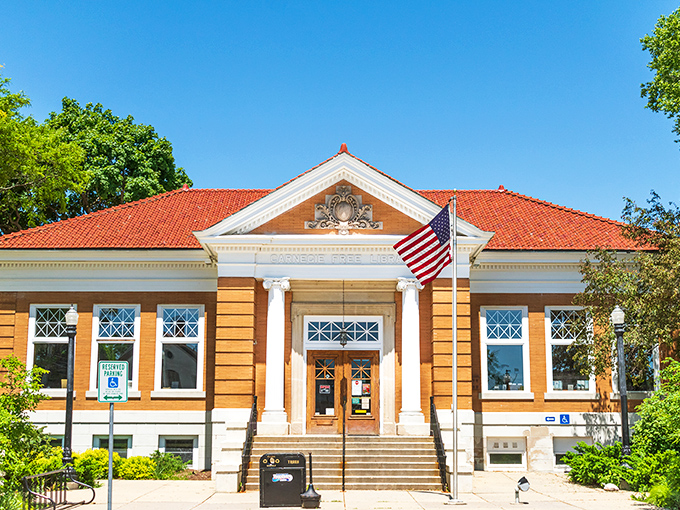 Baraboo's Carnegie Library stands as a testament to when communities built temples to knowledge instead of shopping malls.