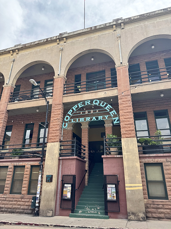 The Copper Queen Library isn't just a building&mdash;it's Arizona's oldest literary time machine, where the staircase alone tells stories of miners seeking knowledge after seeking copper.