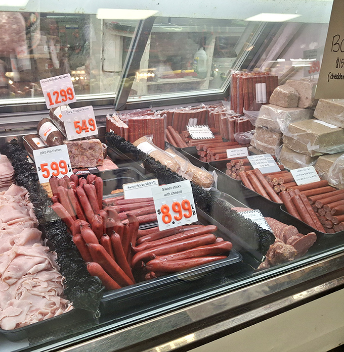 The meat counter's array of sausages and cold cuts tells the story of Pennsylvania Dutch culinary traditions better than any cookbook ever could.