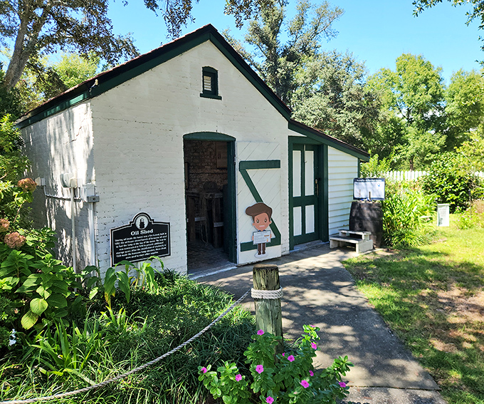 This charming oil shed once stored the whale oil that fueled the light&mdash;before electricity made lighthouse keeping slightly less aromatic.