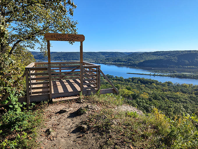 This overlook deck is where stress goes to retire, permanently, with full benefits and a view.