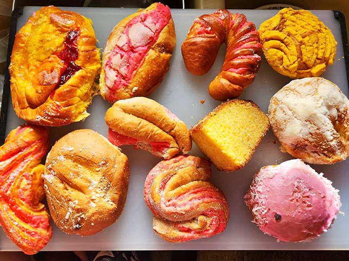 A baker's dozen of Mexican pastry artistry. Like edible Picassos, these colorful creations prove that the best art galleries are behind glass at bakeries.