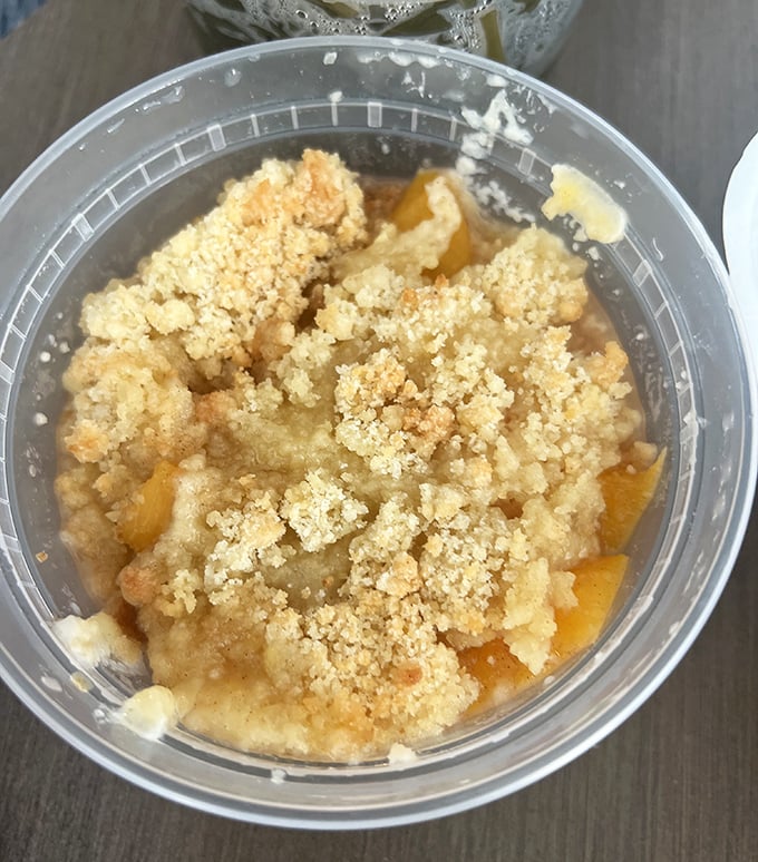 Not all heroes wear capes&mdash;some wear crumbly toppings. This peach cobbler is what dessert dreams are made of, sweet enough to make your dental hygienist wince.