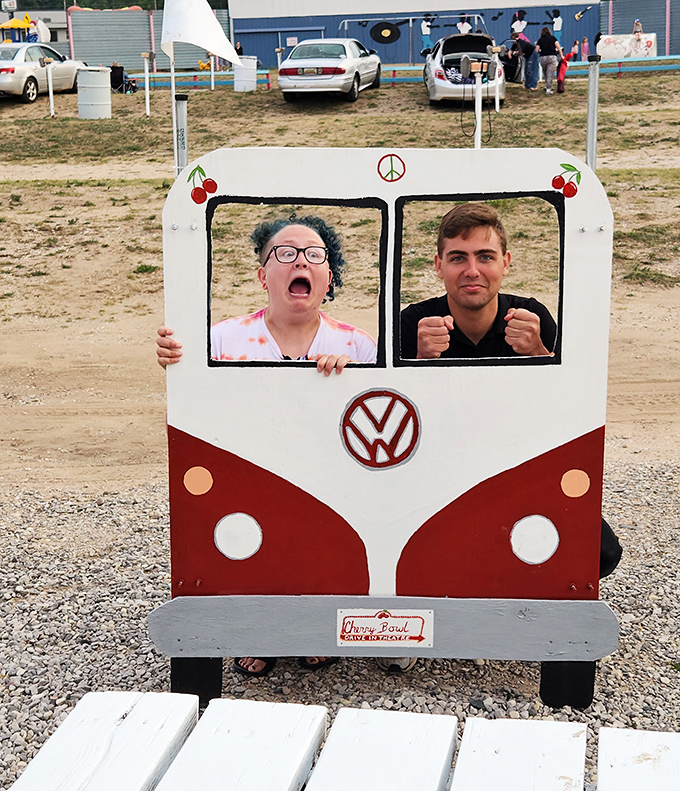 Strike a pose with props that make everyone look like a movie star from 1955.