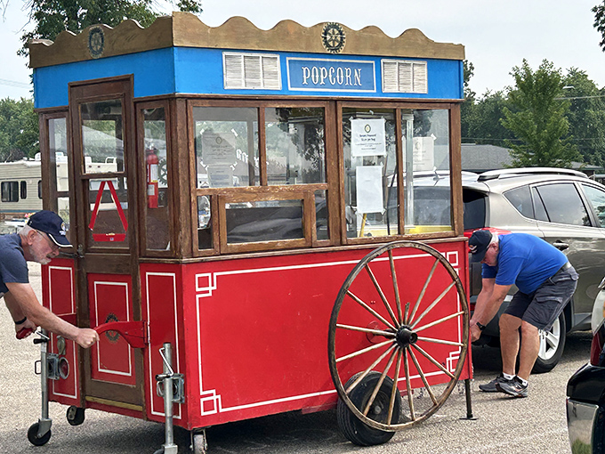 Not just popcorn &ndash; an experience on wheels! This vintage cart serves up buttery nostalgia with a side of fairground memories.