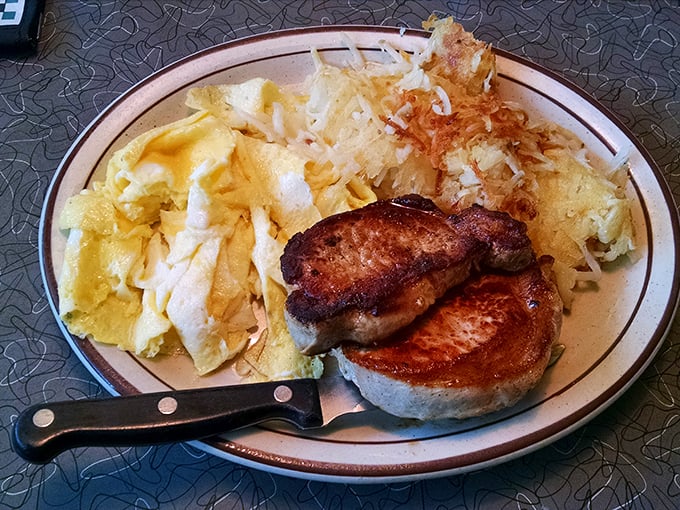Pork chops that don't need a filter or fancy plating&mdash;just a sharp knife and your undivided attention. Comfort food poetry on a plate.