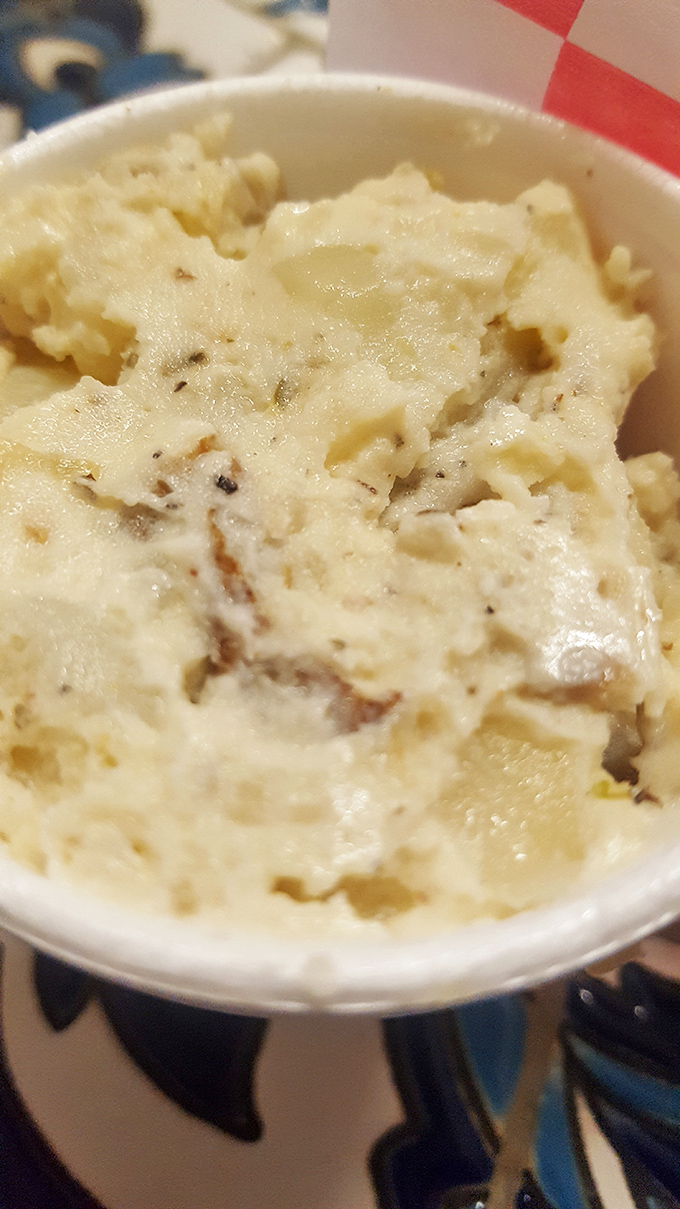 Potato salad so creamy it could make your grandmother jealous. The secret ingredient? Probably love. Or butter. Or both.