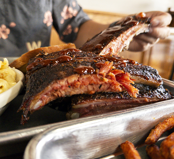 Ribs that speak the universal language of barbecue &ndash; smoke-kissed, sauce-lacquered, and falling-off-the-bone tender. No translator needed.