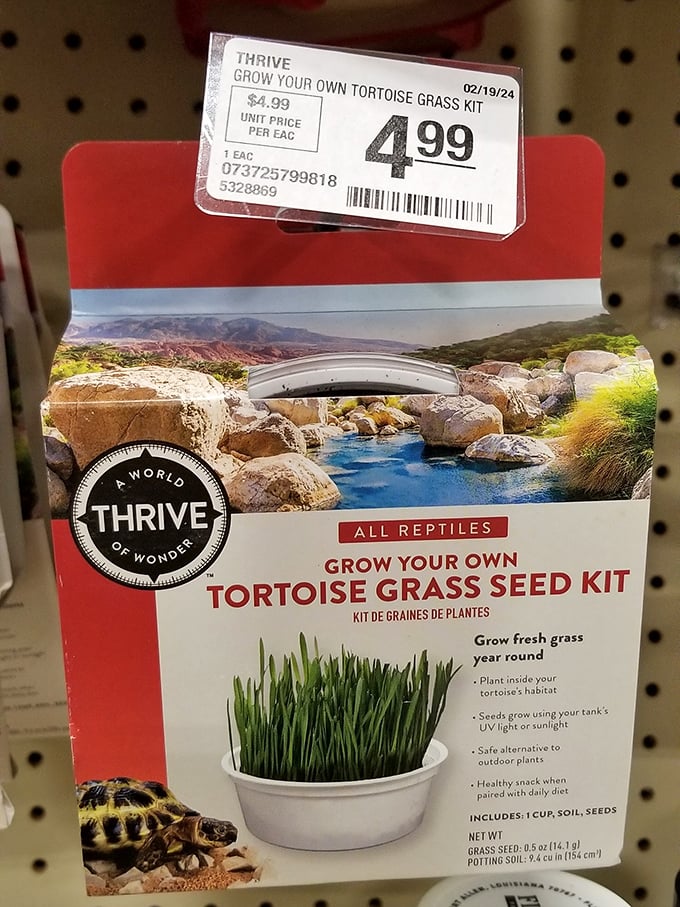 Someone's tortoise is about to have the freshest salad bar in Tennessee, courtesy of this kit.