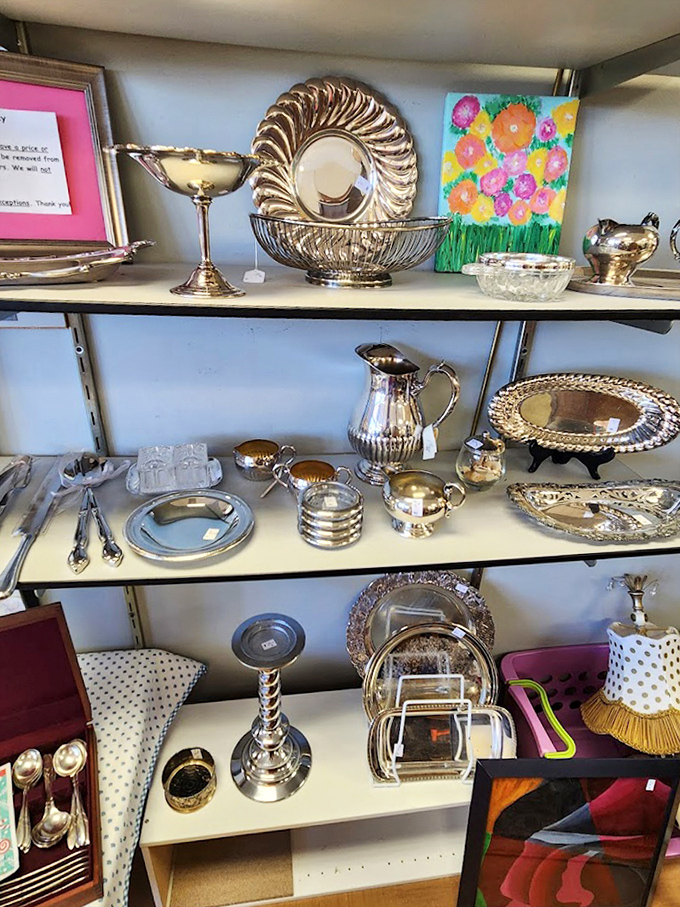 Silver service fit for Downtown Abbey tea time, priced for everyday budgets. Polish not included, but possibilities certainly are.