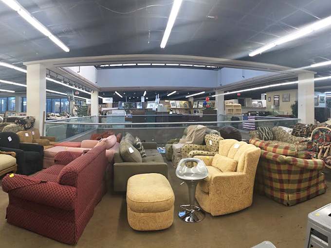 The living room lineup&mdash;where sofas and armchairs wait patiently for someone to say, "That's exactly what I've been looking for!"