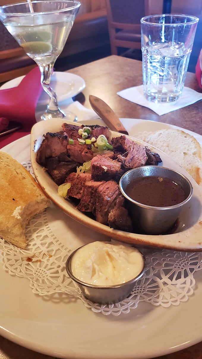 These steak bites aren't just appetizers&mdash;they're a carnivore's dream team, huddled together in a bowl with their coach (au jus) ready with the game plan.