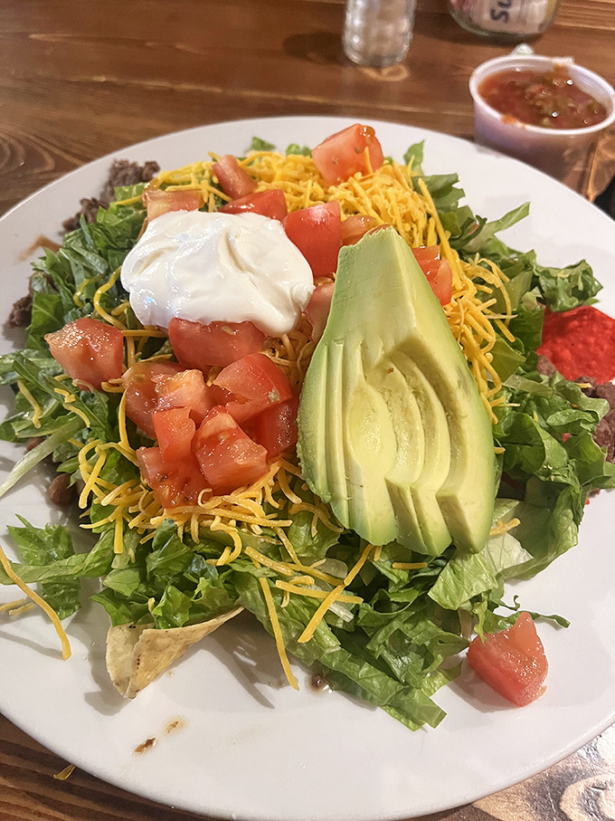 Fresh, vibrant, and topped with perfectly ripe avocado—this taco salad proves healthy eating doesn't have to feel like punishment.