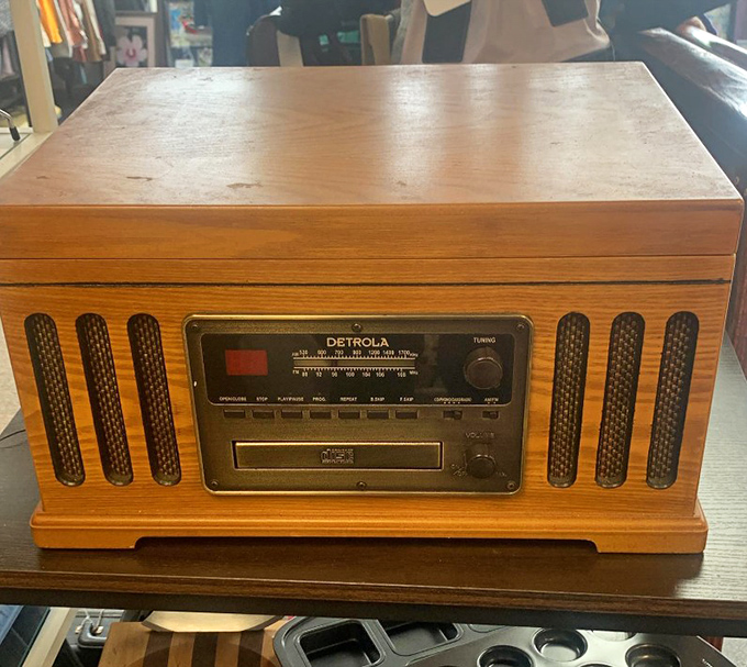 This isn't just a record player—it's a time machine disguised as a Detrola. Dust off those vinyl albums you've been hoarding.