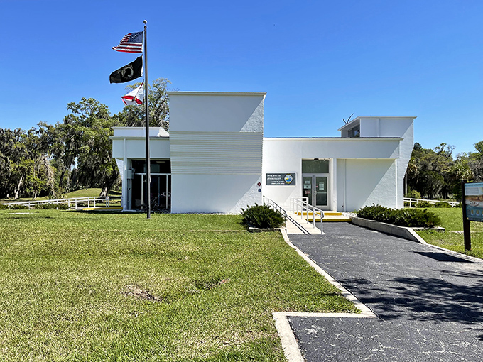 The modern gateway to ancient history &ndash; Crystal River's visitor center houses fascinating artifacts and exhibits that connect today's visitors with yesterday's inhabitants.