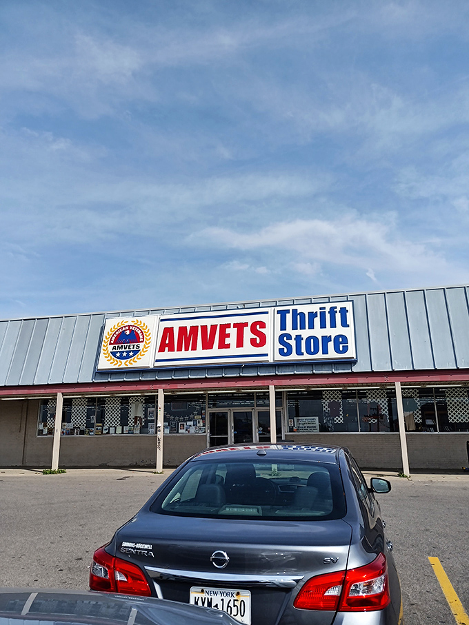 AMVETS Buffalo: Under that big bold sign lies a warehouse of wonders that would make even the most reluctant thrifter weak at the knees.