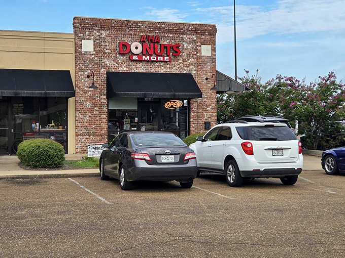 Modern meets timeless at this Pearl gem, where fresh donuts await behind those inviting glass doors.