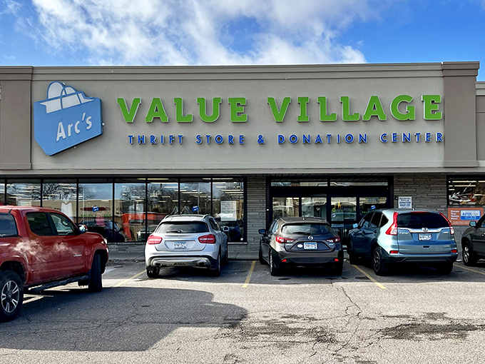 That cheerful blue shopping bag logo practically winks at you, promising deals that'll make your credit card breathe easier.