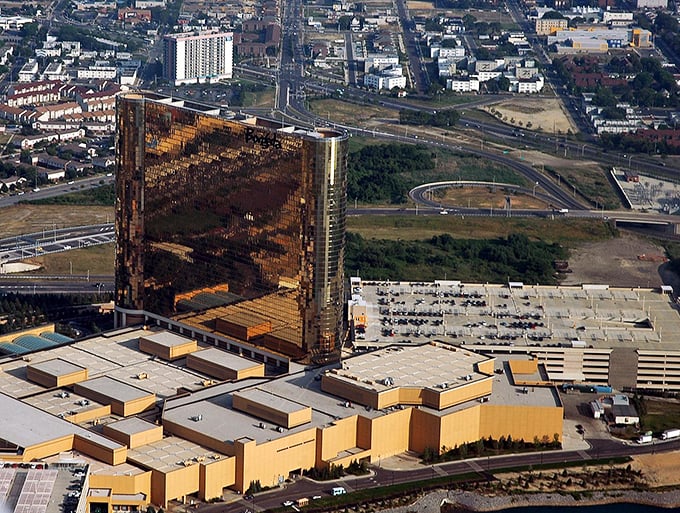 Atlantic City's golden tower catches the sunset, a glittering reminder that affordable retirement can come with ocean views.