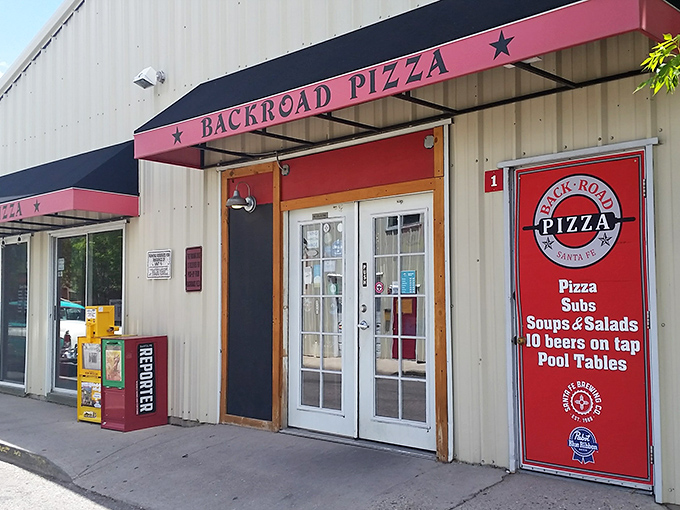 Back Road Pizza lives up to its name &ndash; worth taking the scenic route! This unassuming spot houses Santa Fe's sourdough pizza sensation.