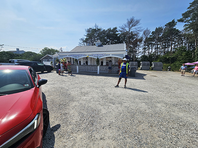 The Beach Plum's other location &ndash; where hanging flowers and gravel parking hide a seafood oasis worth the treasure hunt.