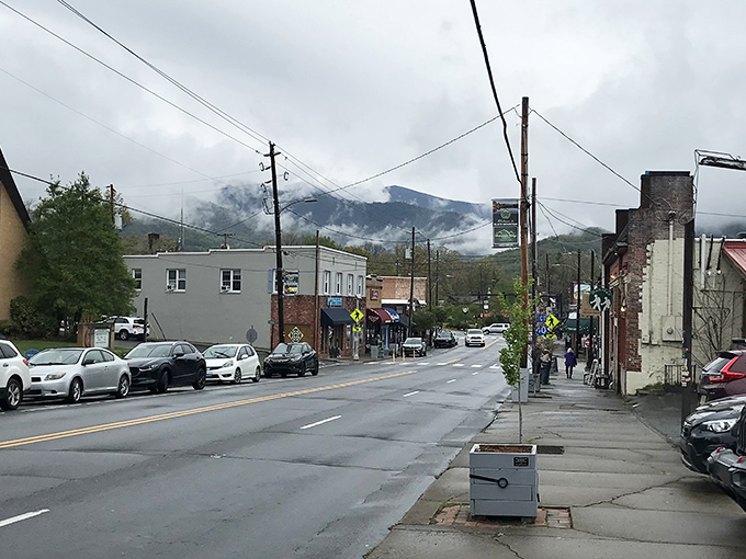 Downtown Black Mountain &ndash; where every storefront looks like it could be the setting for the next great American novel.
