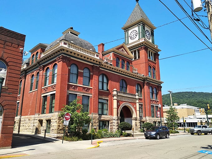 Bradford's main street features the kind of solid brick architecture that built America's heartland.