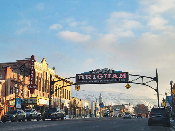 Brigham City's historic Main Street welcomes visitors with old-fashioned charm and modern affordability.