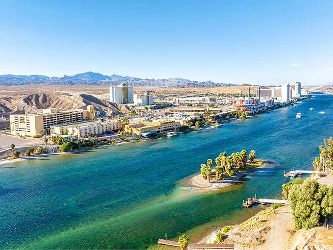 Bullhead City glistens along the Colorado River, where desert heat meets cool blue waters and the skyline of Laughlin shimmers just across the way.