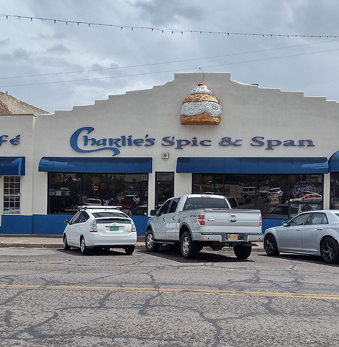 Charlie's giant pastry sculpture announces its priorities&mdash;life's too short not to start with something sweet.