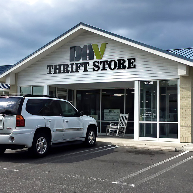 DAV's clean storefront design reflects their mission - supporting disabled veterans while offering shoppers incredible bargain-hunting opportunities.
