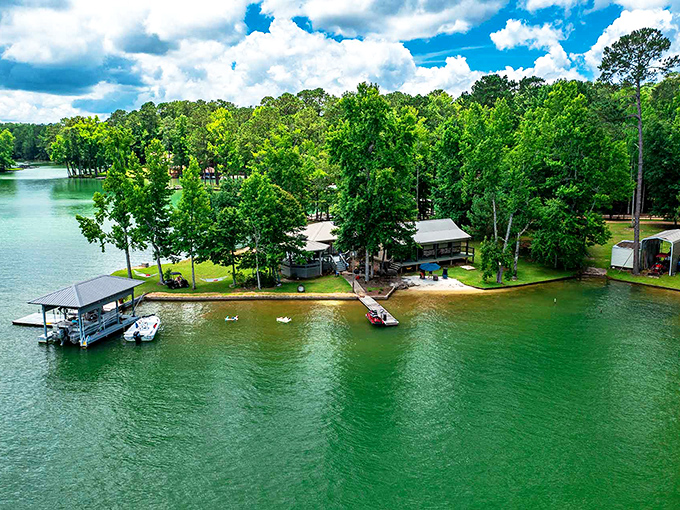 Dadeville's waterfront living: where your morning commute involves walking from porch to dock while herons punch the same time clock.