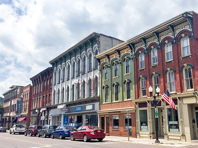 Historic buildings frame Danville's welcoming downtown, where retirement dollars go further than your grandkids on a sugar rush.