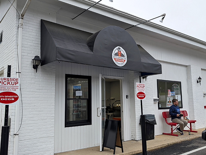 Dirty Gangster Dogs' pristine white exterior hides the deliciously "dirty" hot dog creations waiting inside &ndash; talk about a food plot twist!