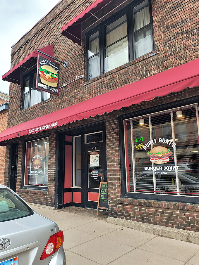 Durty Gurt's bold brick exterior and playful signage promise a burger experience that's anything but ordinary. Galena's worst-kept delicious secret!