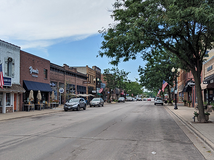 Tree-lined streets create natural tunnels of tranquility that make rush hour seem like ancient history.