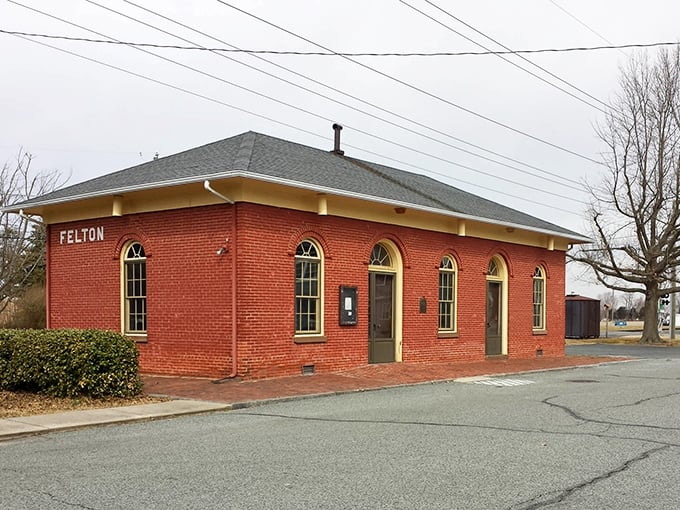 Felton's historic train station stands as a red-brick reminder of when the railroad was king and time moved at a different pace.