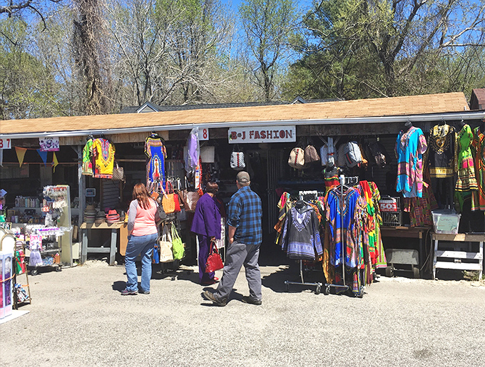 This outdoor market transforms shopping into a social event where neighbors gather under open skies.