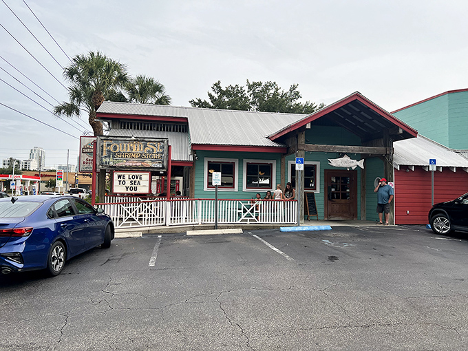 The Fourth Street Shrimp Store's humble storefront belies its status as a St. Petersburg institution where fried shrimp dreams come true for the patient and the hungry.