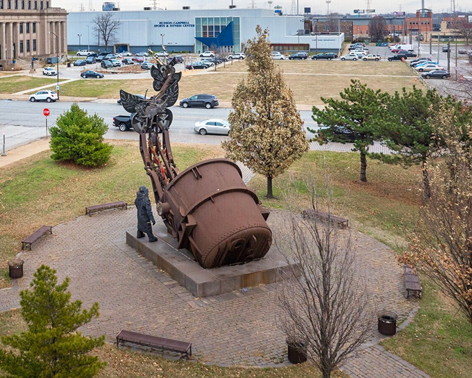 This striking sculpture tells Gary's industrial story while the city writes its next affordable chapter.