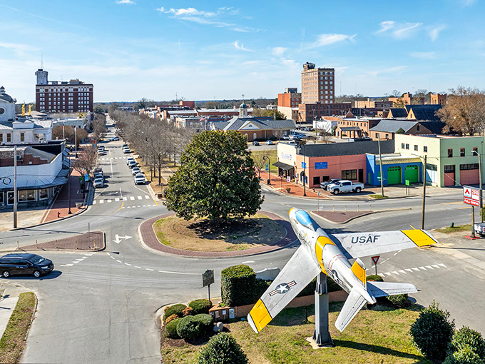 Goldsboro's downtown rises from the plains like proof that determination can rebuild anything, including dreams.