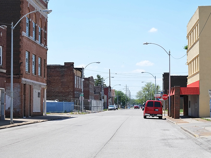 Granite City's historic red brick building stands as a testament to the town's industrial past and affordable present.